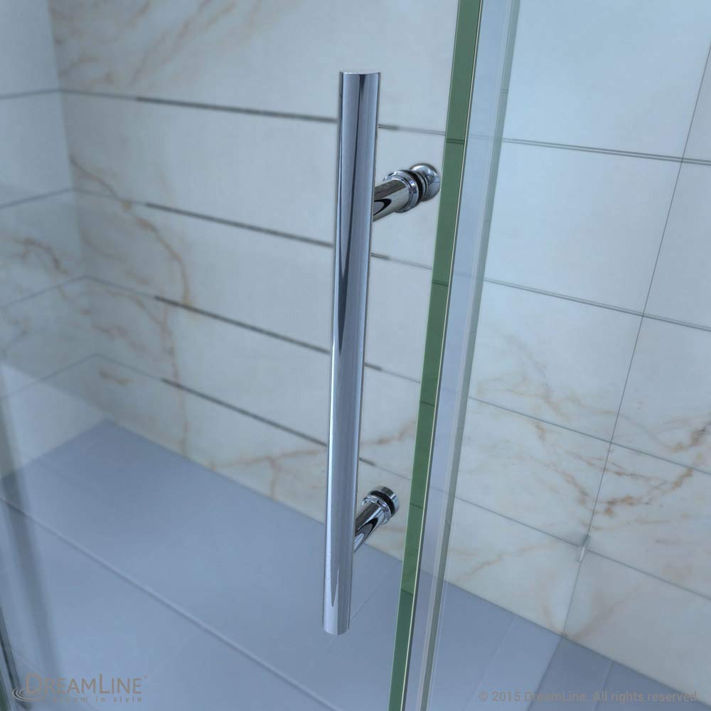 DreamLine SHDR-6260760-08 Shower Door, 56-60" W x 76" H, Polished Stainless Steel