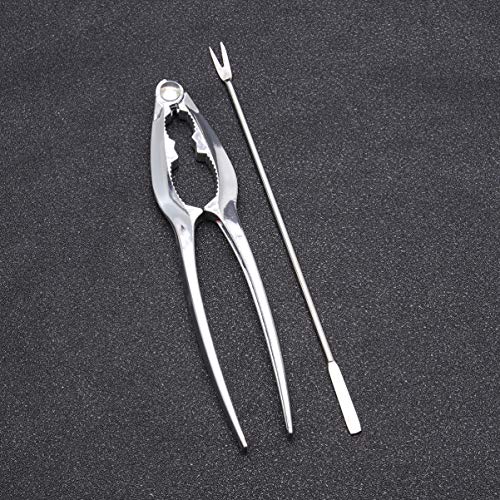 Household Tools Stainless Steel Set 8pcs Lobster Crackers and Picks Set Walnut Opener Crab Leg Tools Stainless Steel Seafood Crackers Forks Nut Set Zinc Alloy Household Tool Set