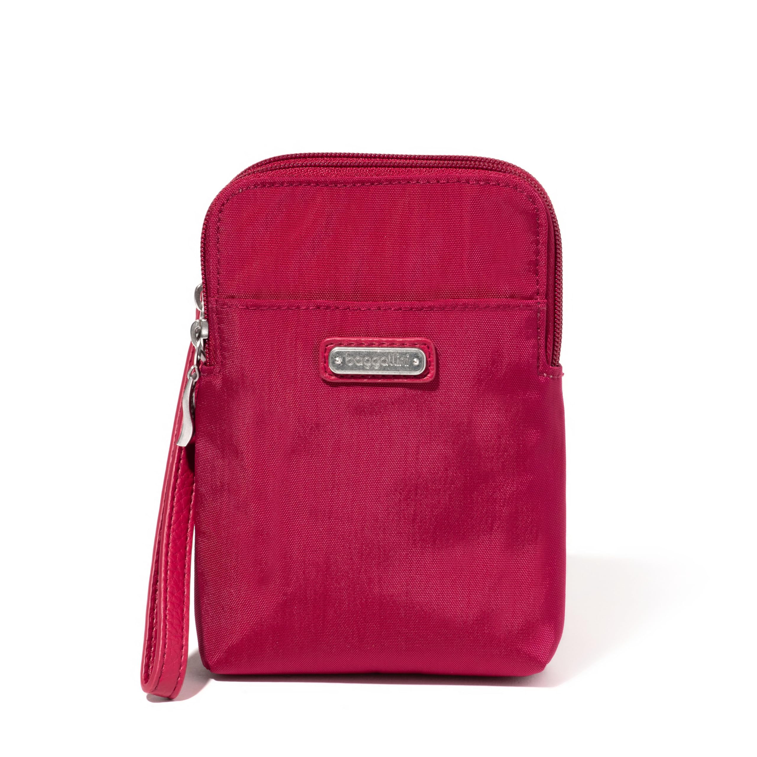 Baggallini Womens Rfid Crossbody Take Two Bryant Vegan Leather Pouch, Blush Vegan Leather, One Size US
