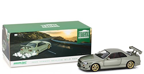 Greenlight 19033 1999 Nissan Skyline GT-R R34 1:18 Scale Die Cast Replica
