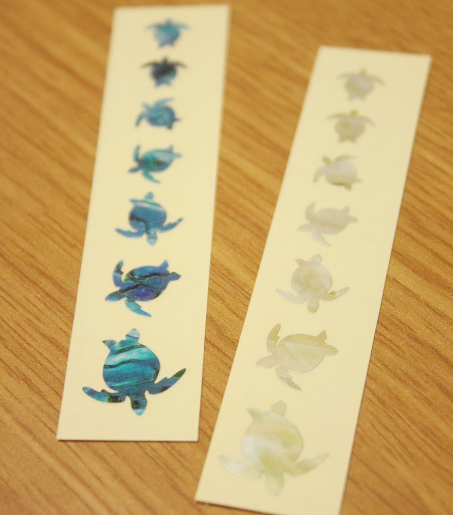 Inlay Sticker Fret Markers for Ukuleles - Sea Turtles/Honus (2 Colours Set)