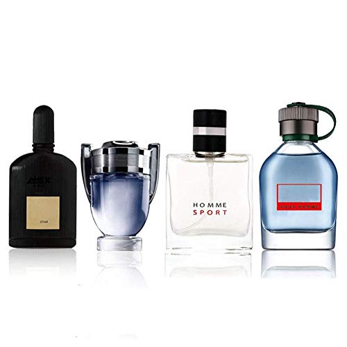 Brrnoo 25 ml 4 Bottles Men's Perfume, Perfume Mature Men Perfume Long Lasting Perfume, Lightweight Durable Perfume Cologne Perfume Set, Christmas Thanksgiving for Idea Adeau Homme