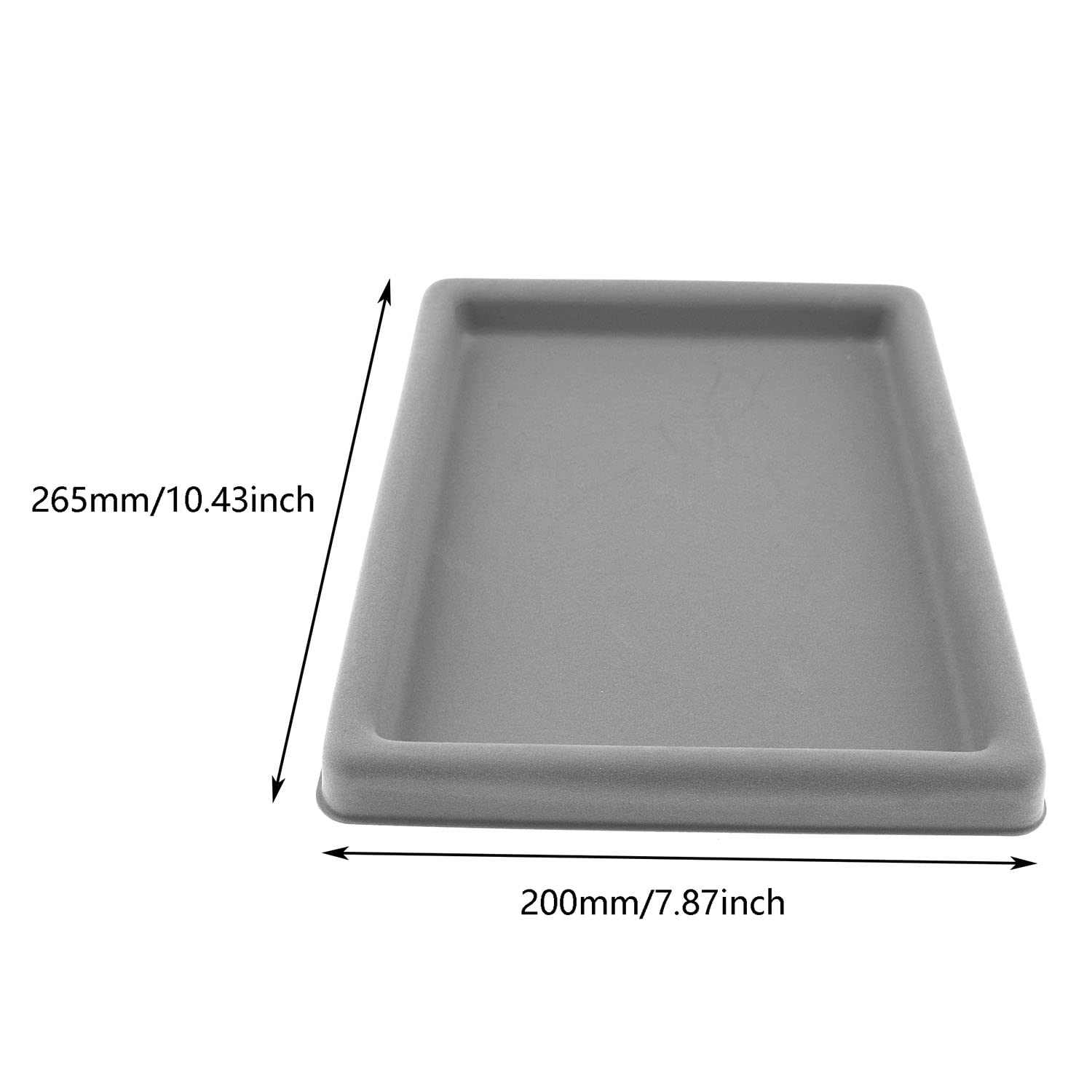 RLECS Bead Design Board Rectangle Plastic Rhinestones Beads Crystal Nail Art Sorting Trays 26.5 x 20 x 2cm Flocked Bead Board