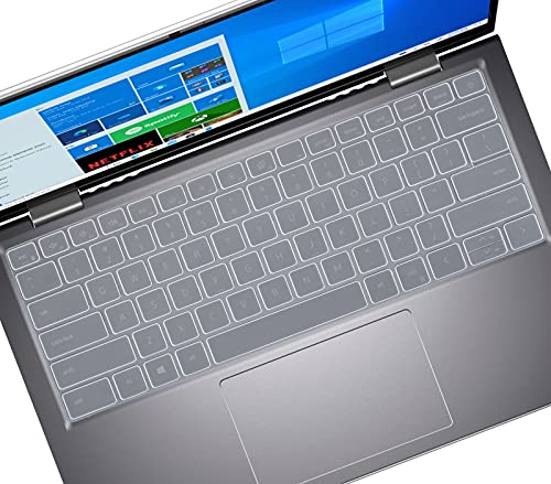 Keyboard Cover for 14" Dell Inspiron 14 5410 5415 5418 5420 5425 5430 7415 7420 7425 7430 /Dell Latitude 14 3320 3420, 13.3" Dell Inspiron 13 5310 5320/16" Inspiron 16 5630 5620 5625 7620 Skin-Clear