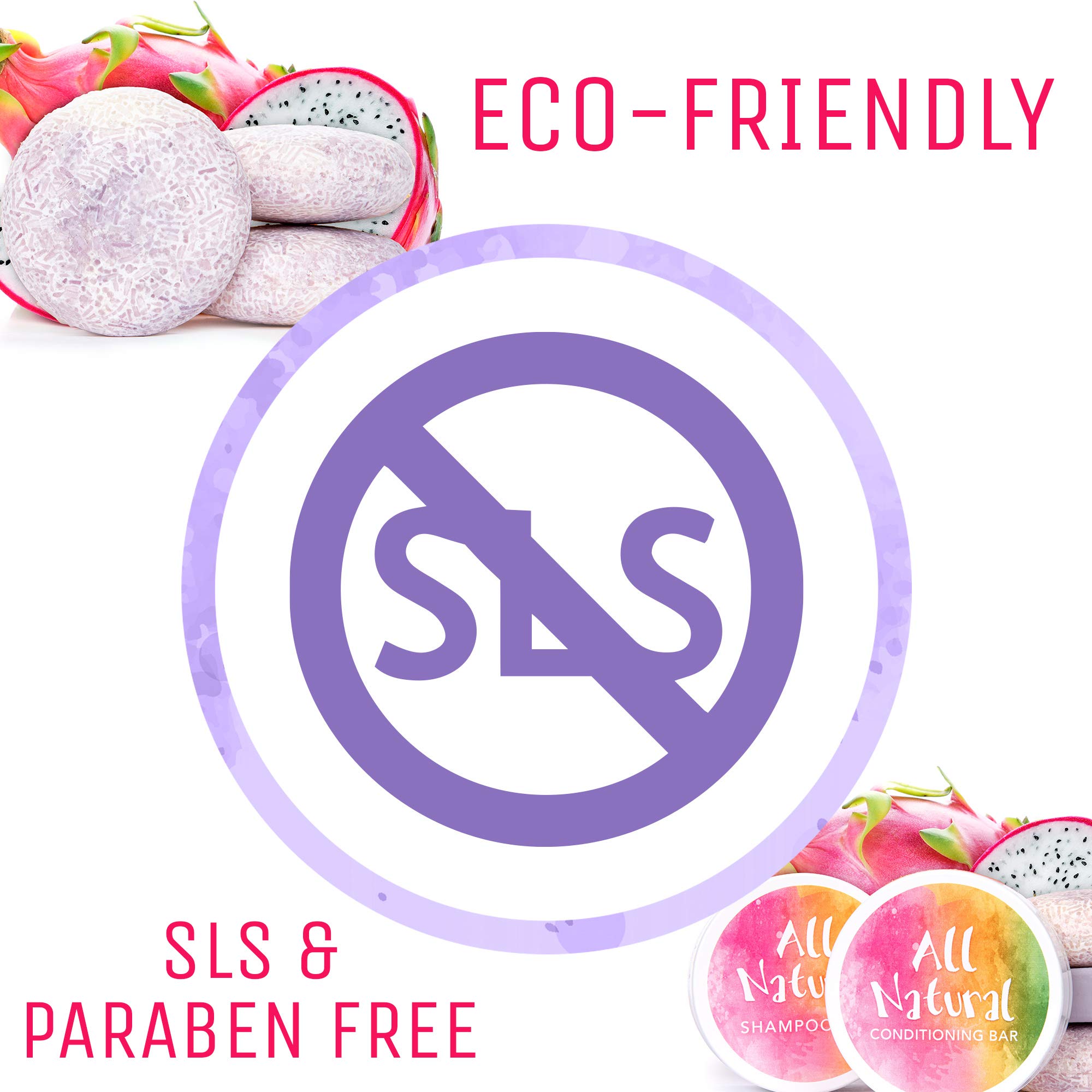 Sweet & Sassy 3 Conditioner Bars. Made in the USA. All Natural, Organic, SLS Free, Plastic Free, Safe for Color Treated Hair - So Sumptuous.