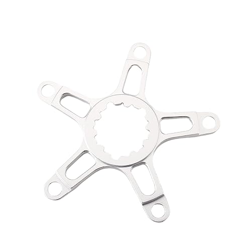 EVOSID 110BCD Conversion Claw 104BCD 5 Claws GXP Crank Turn 130BCD for MTB Road Bike Direct Mount Crank to 110/130BCD 5 Bolt Chainrings (Full Silver-130BCD with 5 Bolt)