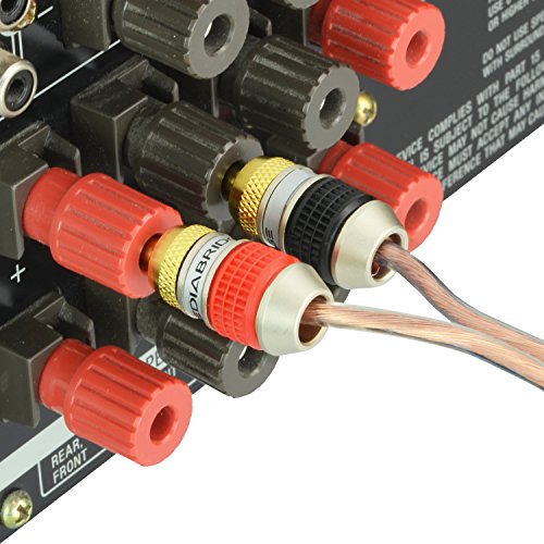 Mediabridge⢠Banana Plugs - Corrosion-Resistant 24K Gold-Plated Connectors - 2 Pair/4 Banana Plugs (Part# SPC-BP2-2)