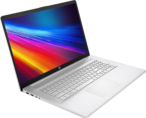 HP 17.3 Inch FHD Business Laptop, AMD Ryzen 5 5500U Processor (up to 4.3 GHz), Windows 11 Pro, 32GB RAM, 1TB SSD, Numeric Keypad, Bluetooth, Natural Silver, PCM