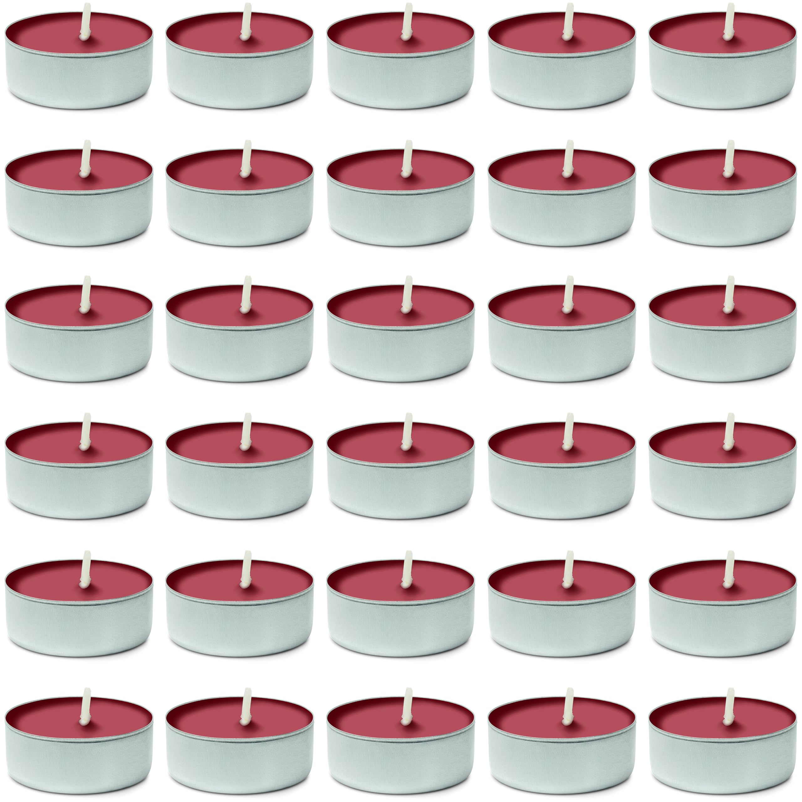DecorRack 30 Tealight Candles, Black Cherry Scented, Pleasant Fragrance Candle, Aromatherapy, Scented Home Decor, Votive Long Lasting Candles (Pack of 30)