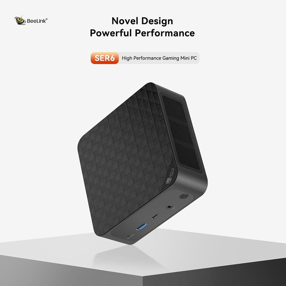Beelink GTR7 Mini PC, AMD Ryzen 9 7940HS (8C/16T, up to 5.2GHz), Mini Computer 32GB DDR5 1TB PCIe4.0 NVMe SSD, Desktop Computer 4K 120Hz UHD Quad Display HDMI+DP+Dual USB4 WiFi6/BT5.2/Gaming/Office