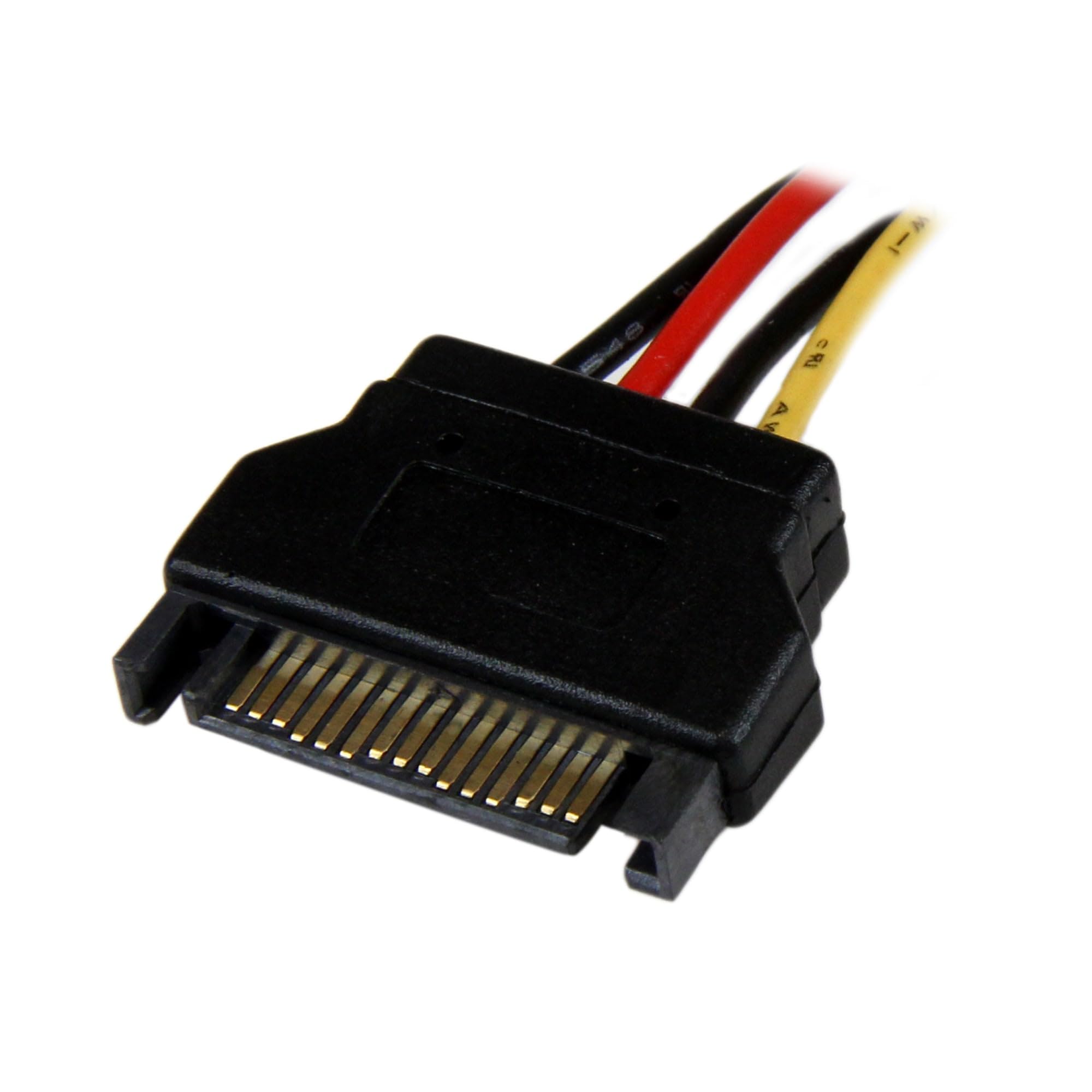 StarTech.com 12in SATA to LP4 Power Cable Adapter F/M - SATA to LP4 Power Adapter - SATA Female to LP4 Male Power Cable - 12 inch (LP4SATAFM12)
