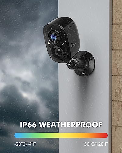Dzees Security Camera Outdoor Wireless - Battery Powered WiFi Outdoor Camera Wireless, Smart Bird Feeder with Camera, AI Identify Bird Species, Auto Capture Bird Videos
