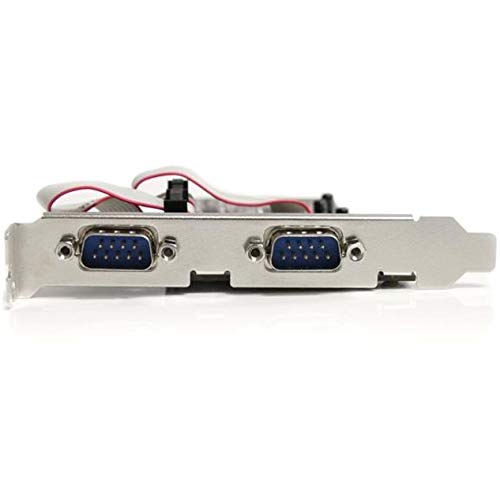 StarTech.com 4 Port Native PCI Express RS232 Serial Adapter Card with 16550 UART - Low Profile Serial Card (PEX4S553), Green