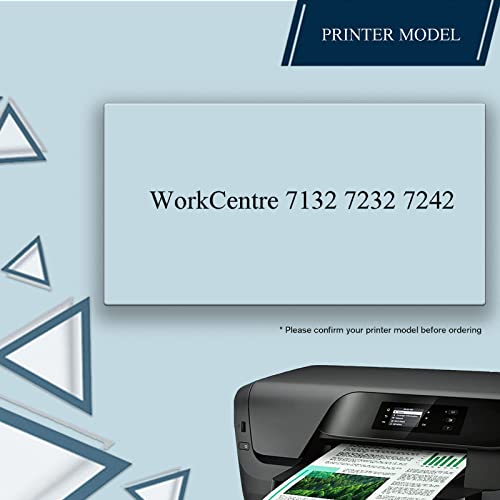 Compatible Toner Cartridge Replacement for Xerox WorkCentre 7132 7232 7242 Printer 1set-CMYK