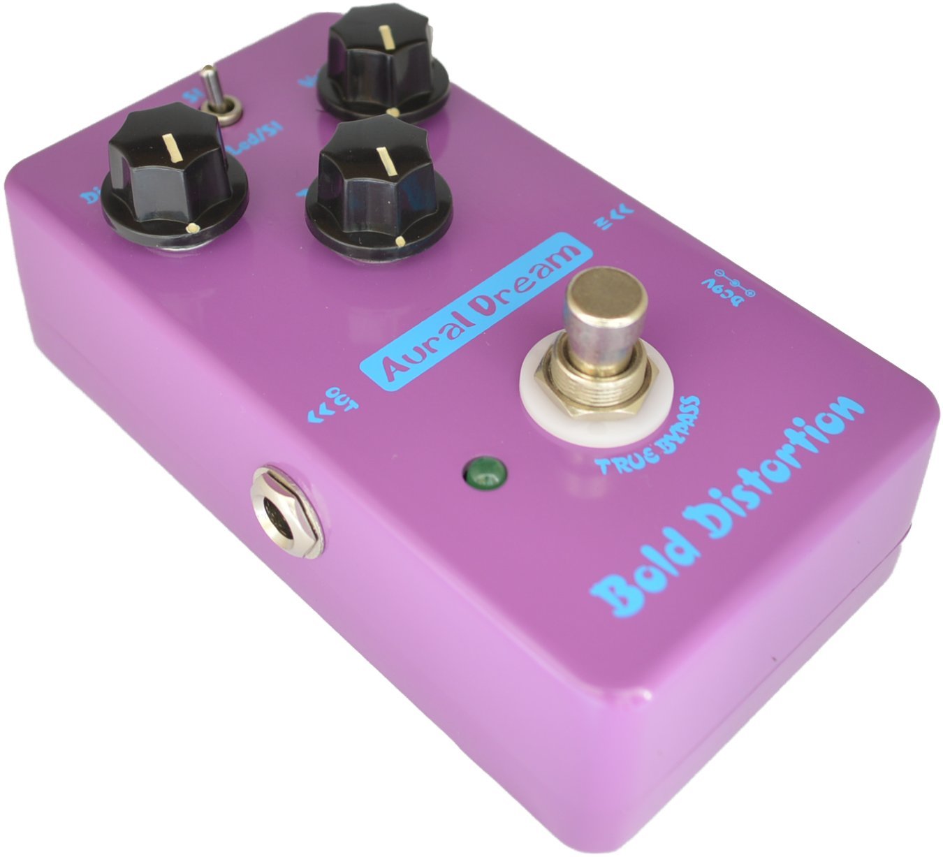 Aural Dream Bold Distortion Guitar Effect Pedal includes Heavy Distortion and High-Gain Powerful Dynamic Response for 2 Distortion modes,True Bypass