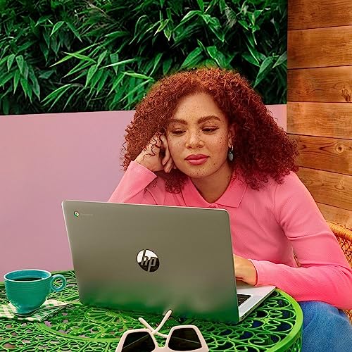 HP Flagship Chromebook 14 HD Student Laptop, Intel Pentium Quad-Core N4120 Processor, 4GB RAM, 64GB eMMC, Wi-Fi 5, Webcam, Bluetooth, Zoom Meeting, Chrome OS, w/GM Accessory