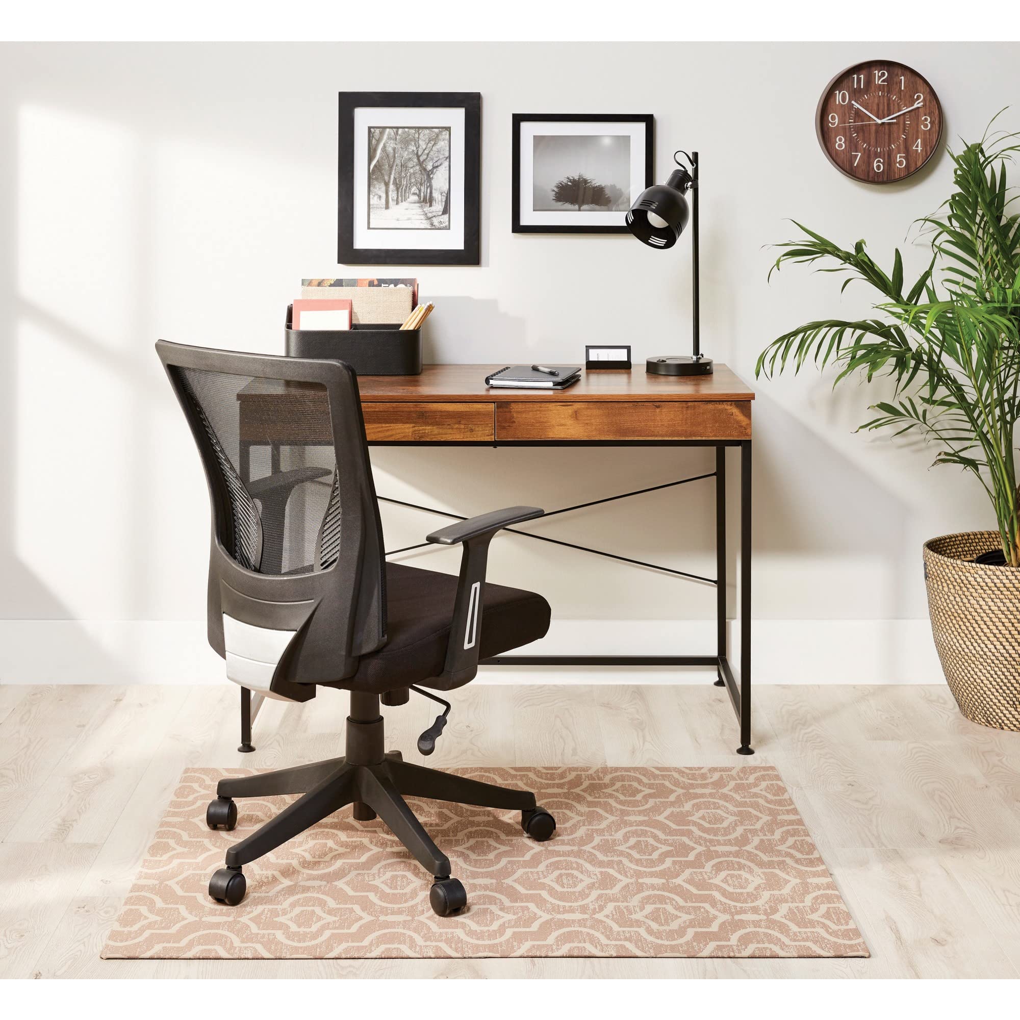 Realspace® 44"W Valdi Computer Desk, Brown