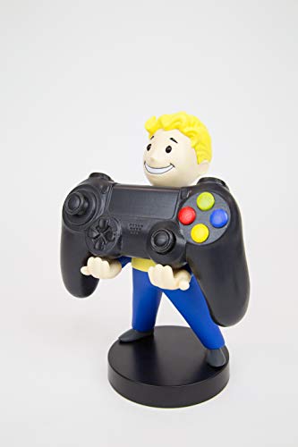 Exquisite Gaming: Fallout 76: Variant Vault Boy - Original Mobile Phone & Gaming Controller Holder, Device Stand, Cable Guys, Licensed Figure