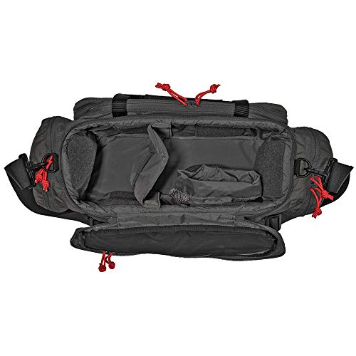 Grey Ghost Gear Range Bag, Black with Red Zipper Pulls, Range Bag