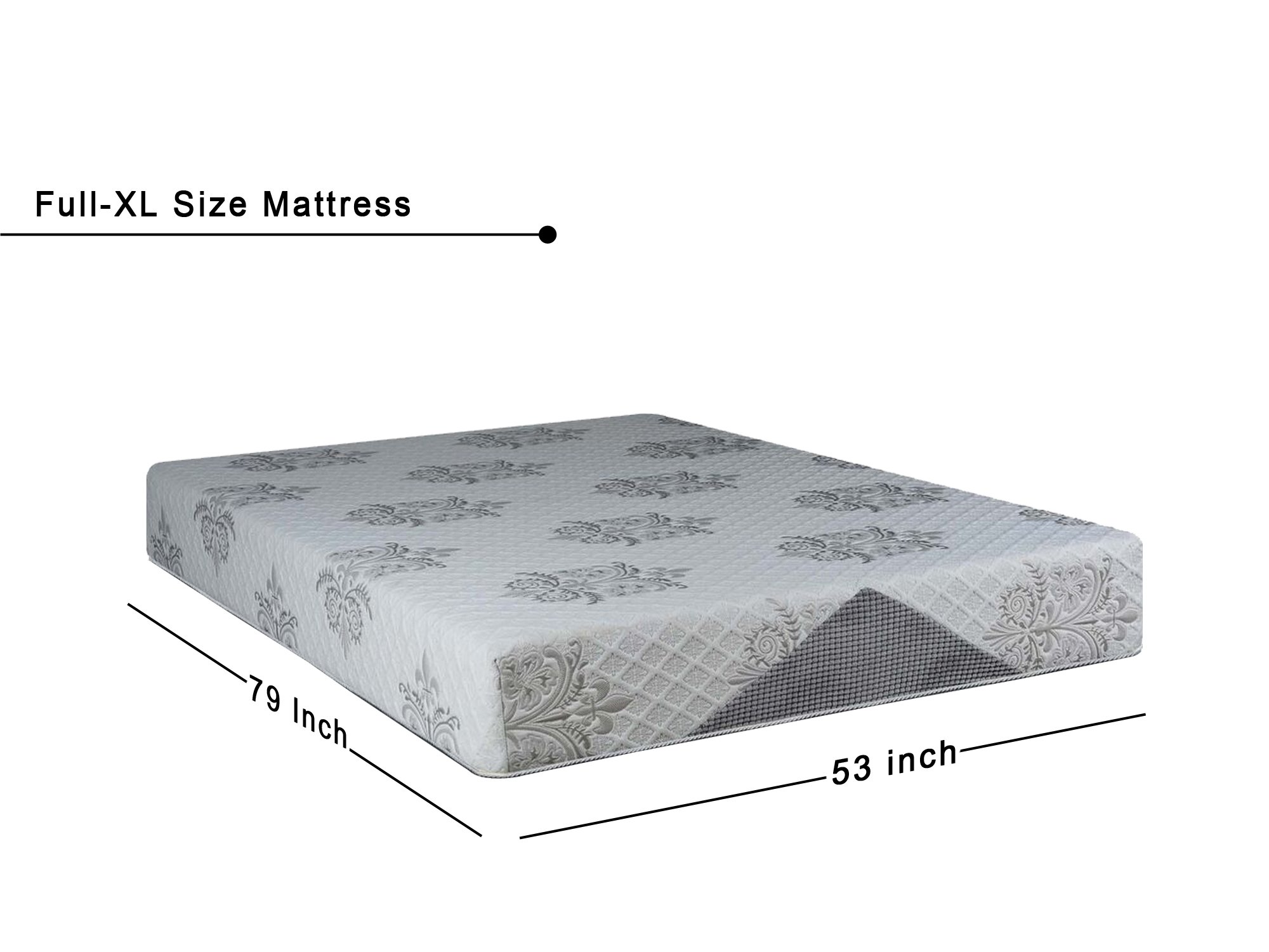 Greaton 10" Plush Memory Foam Mattress with 8-Inch Split Box Spring, Gel Bed Mattresses for Ultimate Comfort, Help Maintain Sleeping Position and Posture, Complete Body Support at Every Side, Full XL
