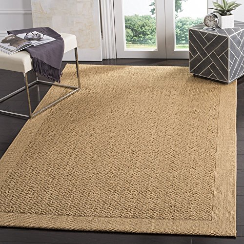 SAFAVIEH Palm Beach Collection Accent Rug - 2' x 3', Maize, Sisal & Jute Design, Ideal for High Traffic Areas in Entryway, Living Room, Bedroom (PAB355M)