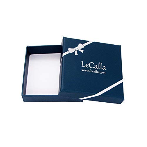 LeCalla 925 Sterling Silver Leverback Drop Earrings | Silver Drop Dangle Earring Jewelry | Diamond-Cut Leverback Earrings for Women - 32mm
