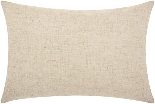 Mina Victory Home For The Holiday Amour Holiday Natural 12"X18" Throw Pillow