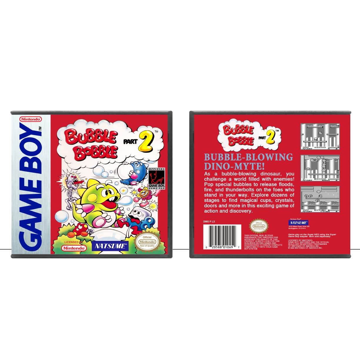 Bubble Bobble Part 2 | (GB) Game Boy - Game Case Only - No Game