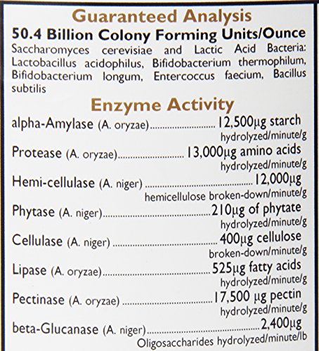Nature's Farmacy Equine DFM (Direct Fed Microbial) Live Probiotics, Enzymes 50 Billion CFU Ounce