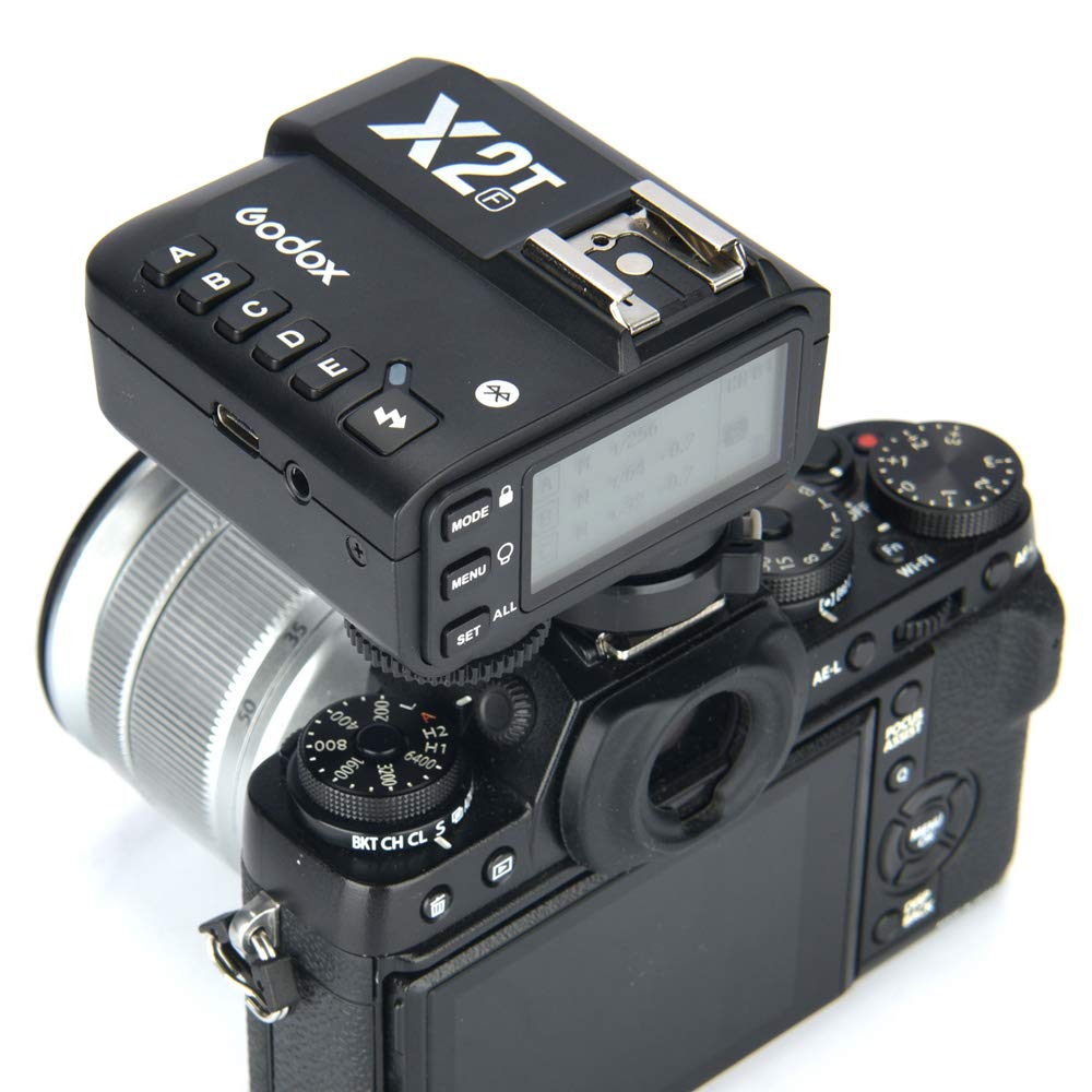 Godox X2T-F 2.4G Wireless Flash Trigger Transmitter for Fuji with TTL II HSS 1/8000s Group Function LED Control Panel Firmware Update