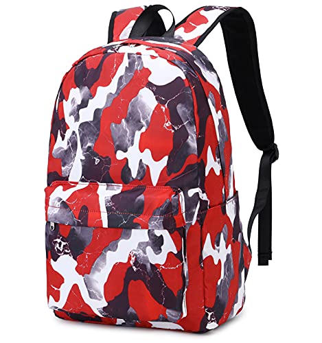 JIANYA Boy/Girl School Backpack Set Camouflage Bookbags School Bags for Elementary Middle School