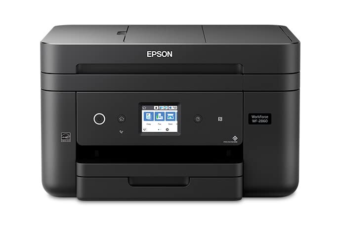 Epson Workforce WF-2860 All-in-One Printer, Print, Copy, Scan, Fax, Ethernet with OHITEC Accessories