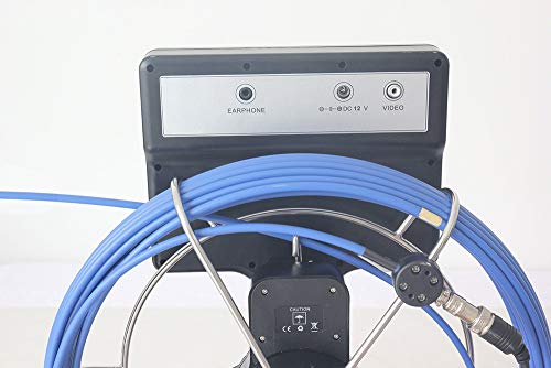 BHVXW 23mm 512hz Transmitter Self Leveling Pipe Sewer Drain Inspection Video Camera 7" Screen (Color : Blue, Size : 40m)