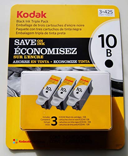 KODAK 10 Series Black Ink Cartridge - 3 Pack