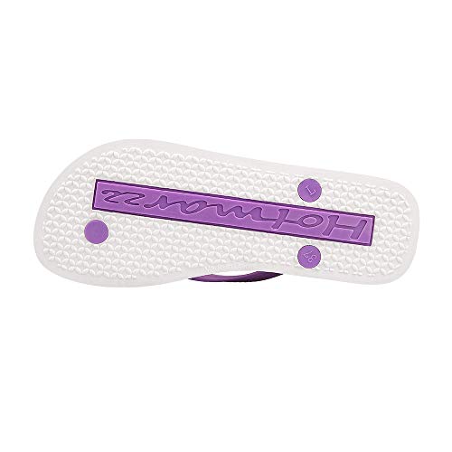 Hotmarzz Women's Summer Beach Colorful Slippers Tongs Sandals Flat Slides Size 5, Sunshine Beach Purple