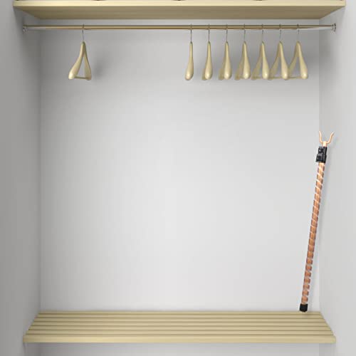 DECHOUS Outdoor Curtains 2pcs Adjustable Hanger Retriever Clothes Drying Pole Garment Reaching Hook Dressing Stick Retractable Rods (As Shown) Toilet Paper Holder