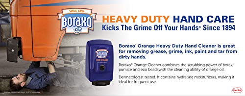 Boraxo Orange Heavy Duty Hand Cleaner Dispenser for 2 Liter Pouch Refill (Pack of 4)