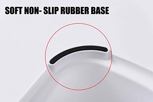 UNCLE WU (2 Pack) Kids Step Stool - Toddler Step Up Stool for Kitchen - Bathroom Safety Bottom as Toilet Stool - Slip-Resistant Surface1 Step Stool for Kids/Adult (Pink White)