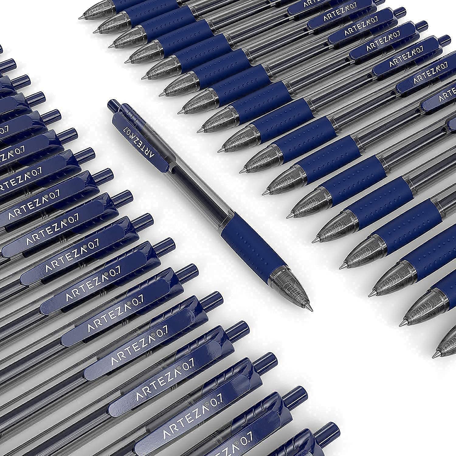Arteza Gel Pens and Gel Pens Refils Bundle, Drawing Art Supplies for Artist, Hobby Painters & Beginners
