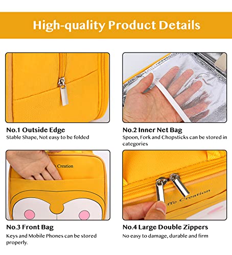 Insulated Lunch Box Bag for Kids, Reusable Durable Lightweight Lunch Bag for Girls Boys, Keep Food Cold/Warm, Corgi Dog