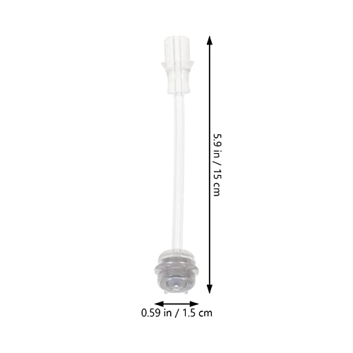 Healifty 2Pcs Baby Bottle Straws Weighted Straw Sippy Cup Straws Replacement for Nursery Bottle Baby Water Cup (Transparent)