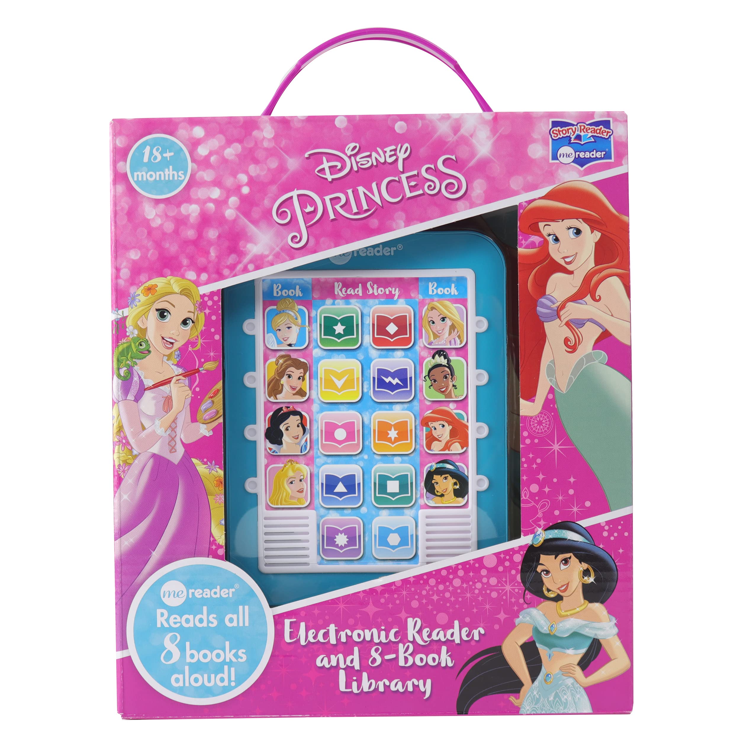 Disney Princess Cinderella, Belle, Ariel, and More!- Me Reader Electronic Reader and 8 Sound Book Library - PI Kids