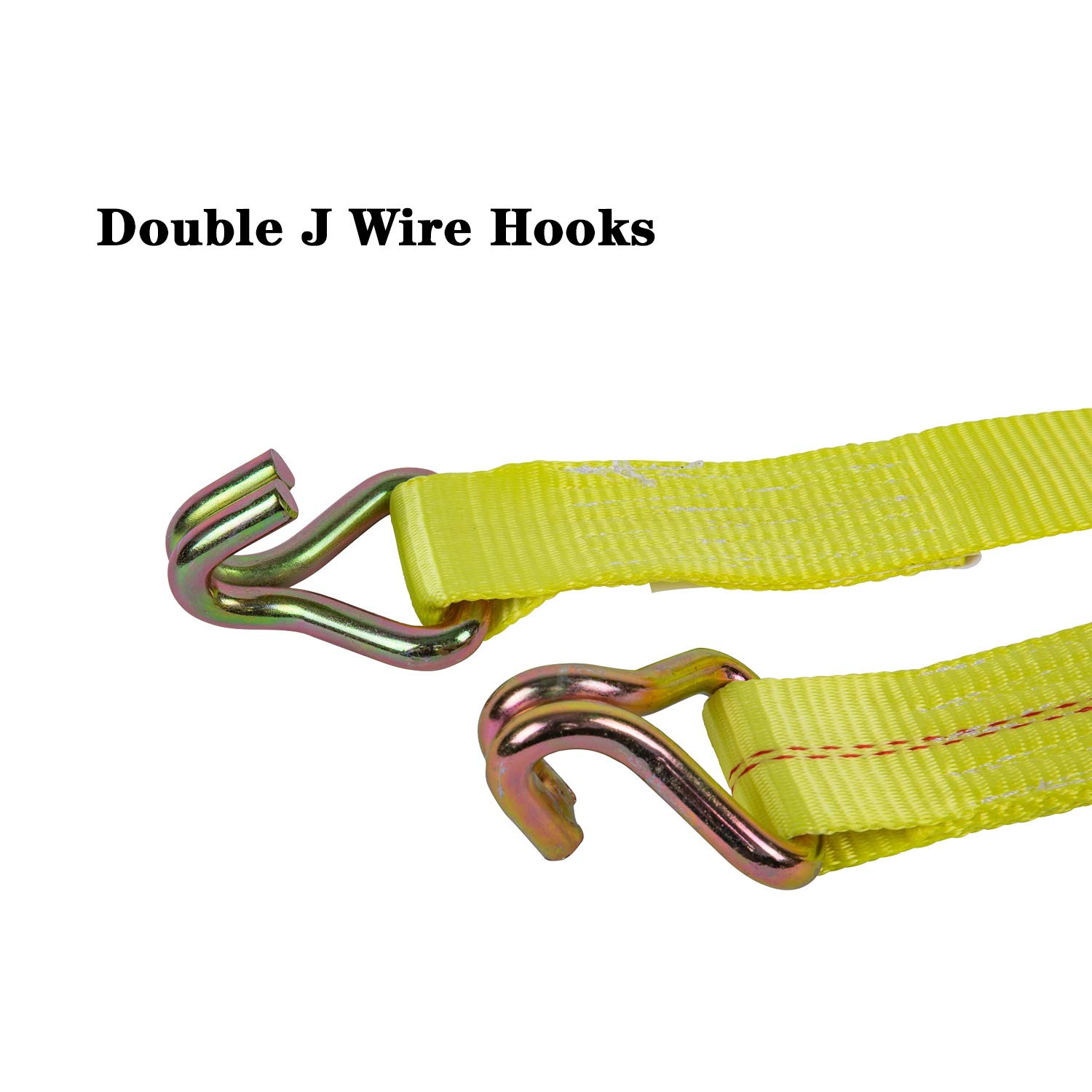 Autofonder 12 Pack Ratchet Tie Down Strap - 2" x 27' Heavy Duty Ratchet Straps with Aluminum Handle, Cargo Straps for Moving Appliances, Lawn Equipment, Motorcycle in a Truck
