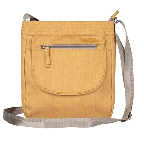 HAIKU Jaunt Eco-Friendly RFID Blocking Crossbody Bags for Women, Travel Purse with Zippered Pockets and Adjustable Strap, Honeycomb