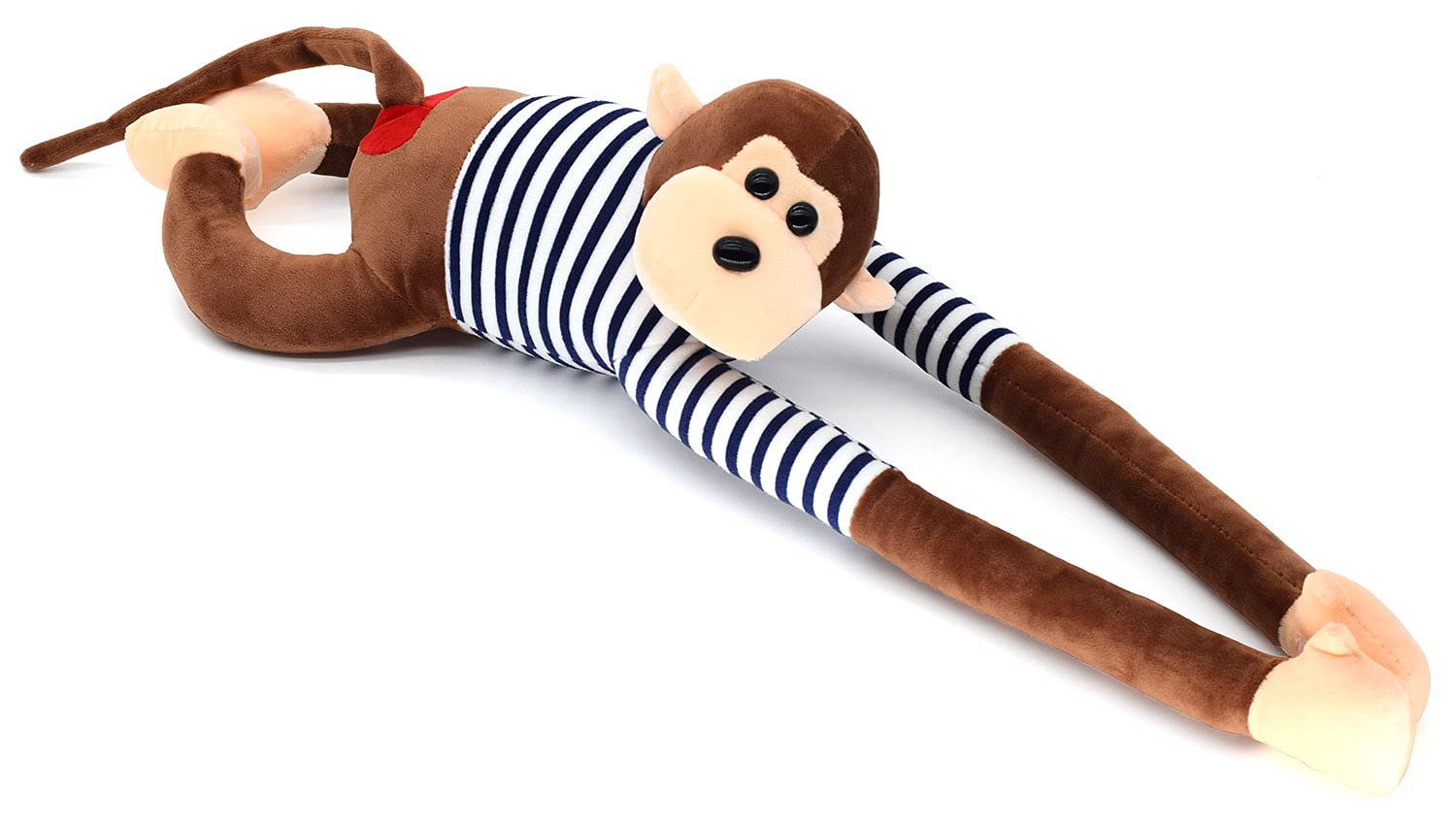 HWD Cute Long-Armed Plush Monkey Doll, 25.6'' Soft Stuffed Animals Toy Gifts for Kids, Toddler, Birthday (Brown)