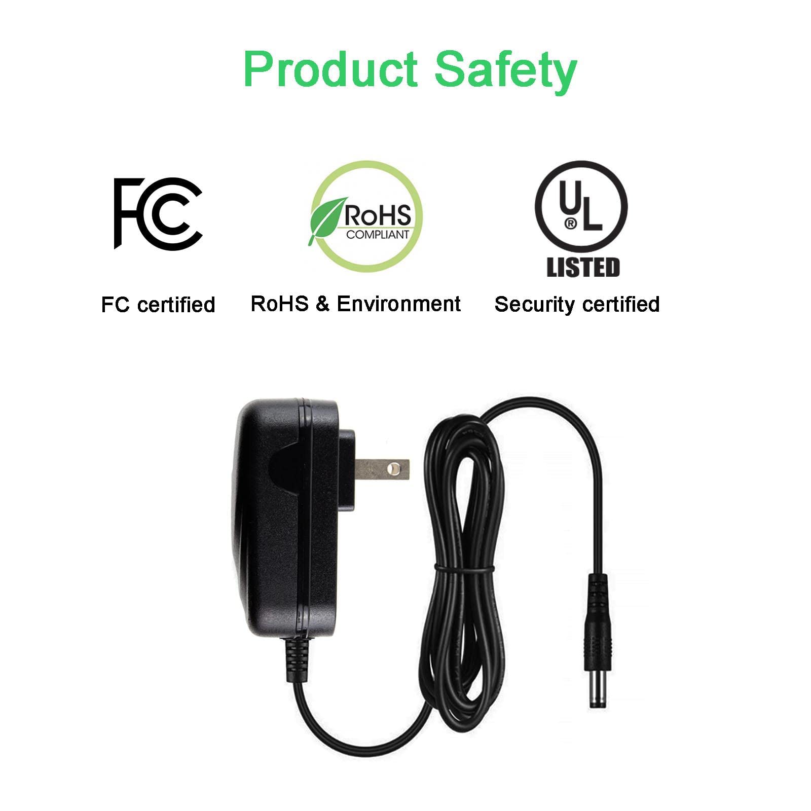 MyVolts 5V Power Supply Adaptor Compatible with/Replacement for My Weigh KD8000 Scale - US Plug