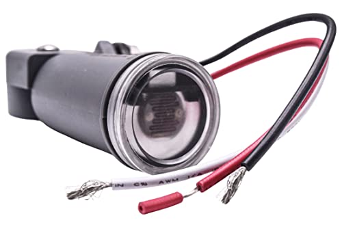 HQRP Photocell Light Sensor Swivel Mount Dusk to Dawn Hardwired Switch Photoelectric Control for Barn Lights Outdoor, Back Yard Lightening, Outdoor Lighting, etc.