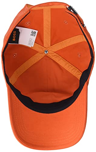 BOSS Mens Cotton Twill Blended Logo Hat Baseball Cap, Ruby
