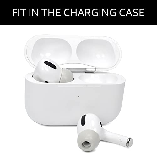 defean Earbuds Memory Foam Replacement Eartips Tips Compatible with Airpods Pro Headphones, 3 Pairs Noise Isolation Earbuds Eartips with Portable Storage Case (Medium)