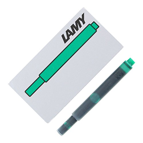 Lamy Fountain Pen Ink Cartridges, Green Ink, Pack of 20 (LT10GR)
